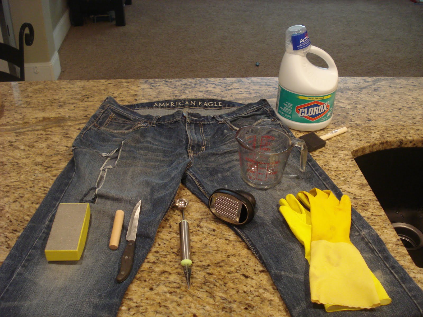 Basil & Twine: Domestic Goddess Dress Up: How to Distress, Bleach, Dye ...