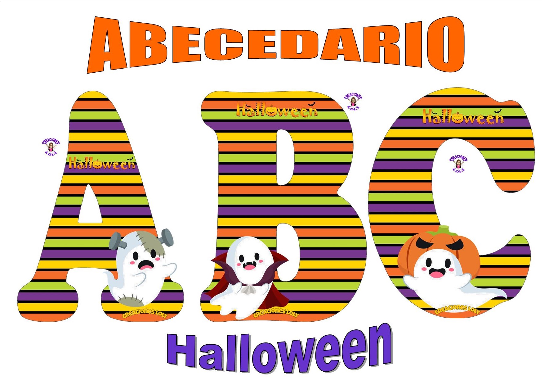 Creaciones Loly: ABECEDARIO HALLOWEEN