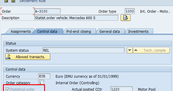 SAP FI CO MM: Real and Statistical Posting in SAP Controlling