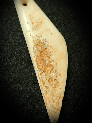 triangular knife, bone craft, Early Neolithic period, Xinglongwa ...