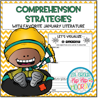 1st Grade Hip Hip Hooray!: January Comprehension Strategies and Activities