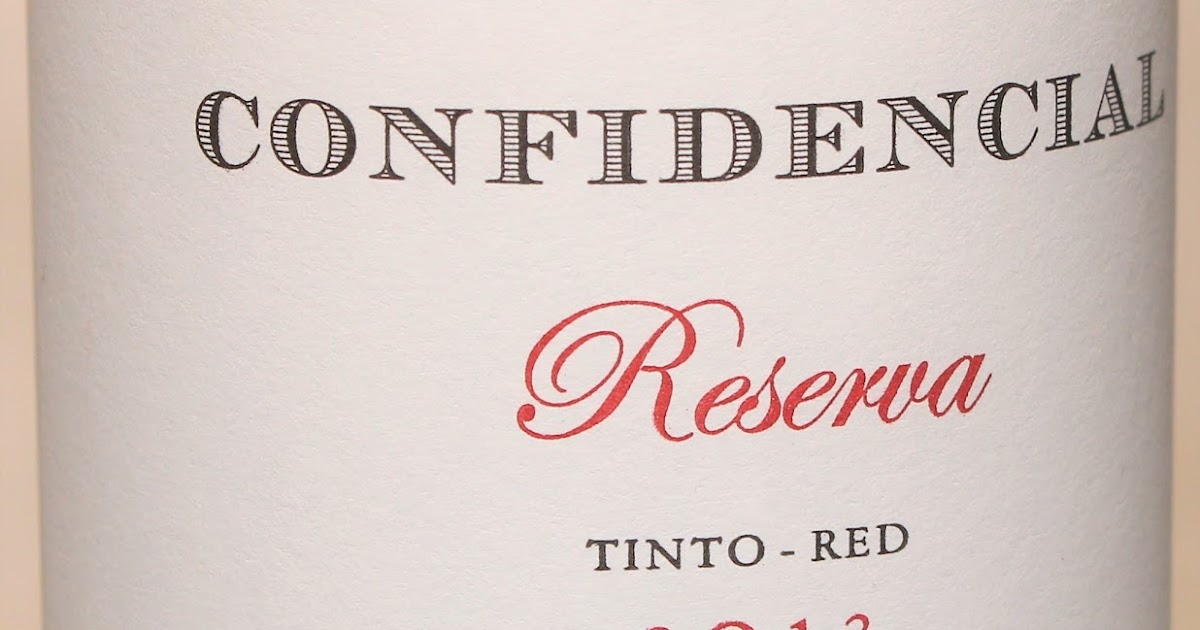 Wine Mizer: CASA SANTOS 2013 CONFIDENCIAL RESERVA TINTO-RED