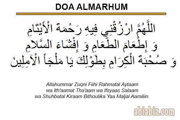 Doa untuk Almarhum dan Almarhumah dalam Islam 2025 - Abiabiz.com