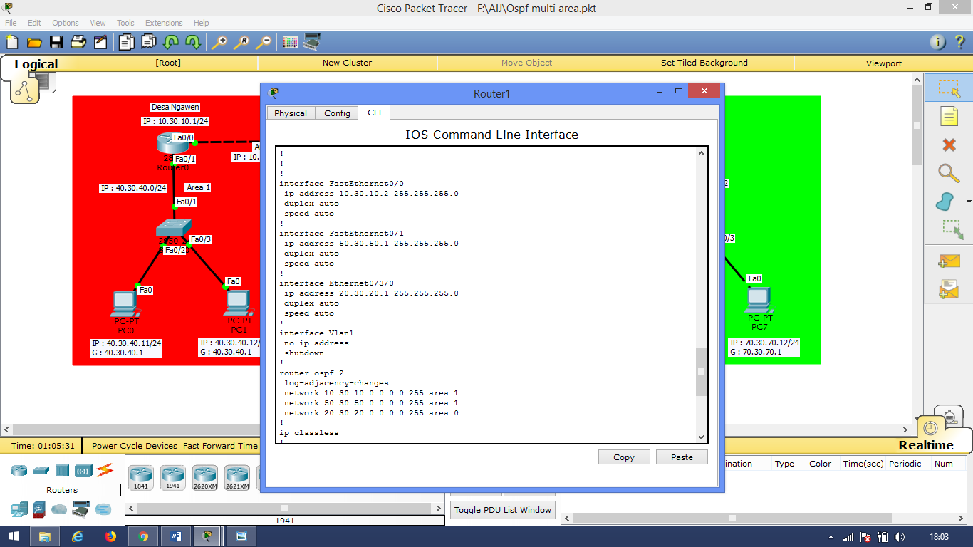 Konfigurasi Inter Vlan Routing Pada Cisco Packet Tracer