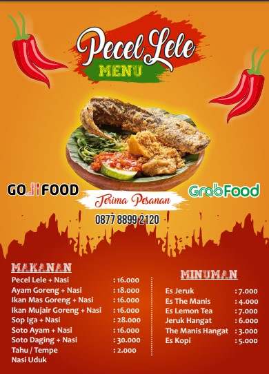 Contoh Desain Menu Makanan Format CDR Gratis