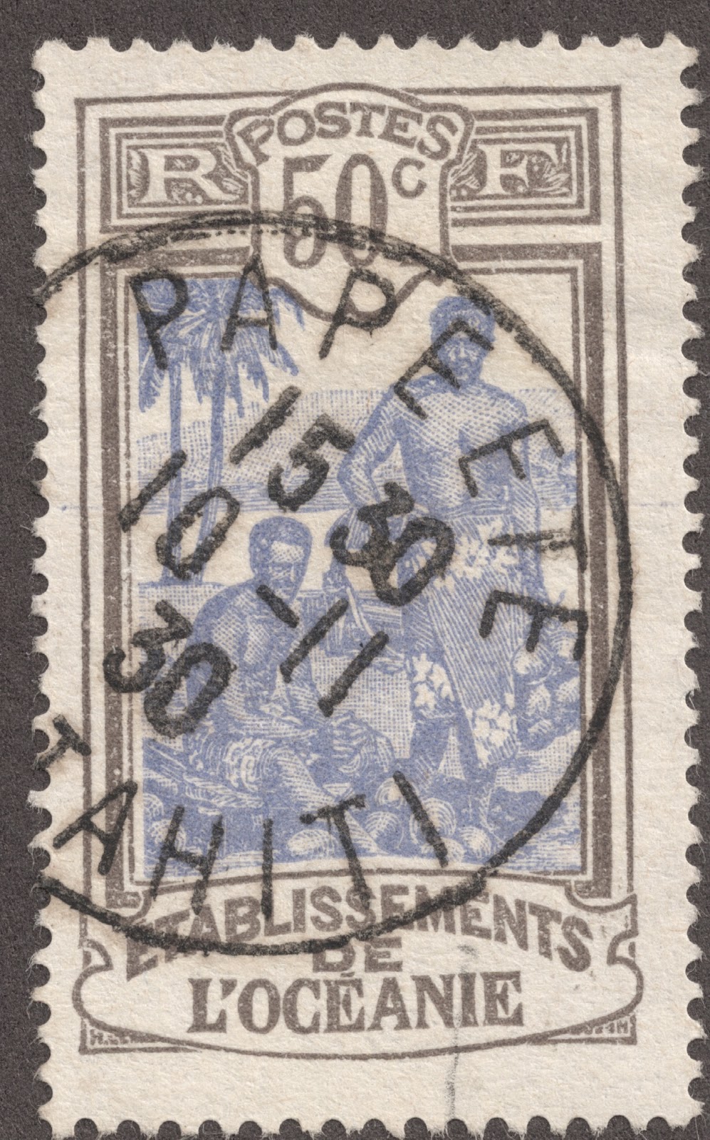 Big Blue 1840-1940: French Oceania (Polynesia) and Tahiti