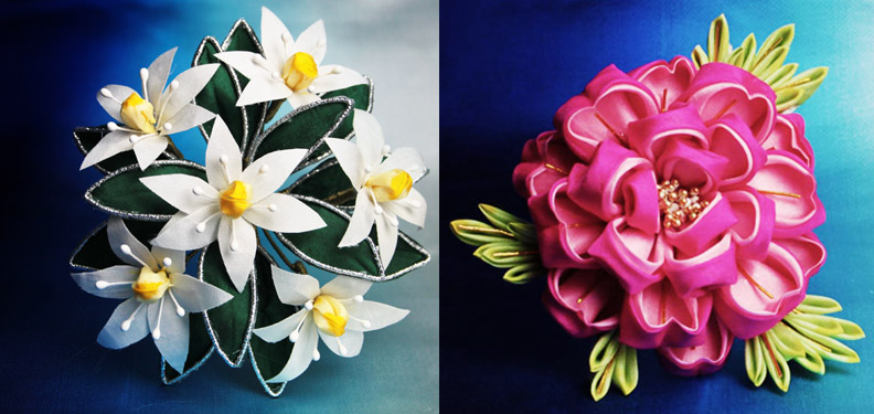 Quaintrelle Life: Kanzashi Challenge Redux!