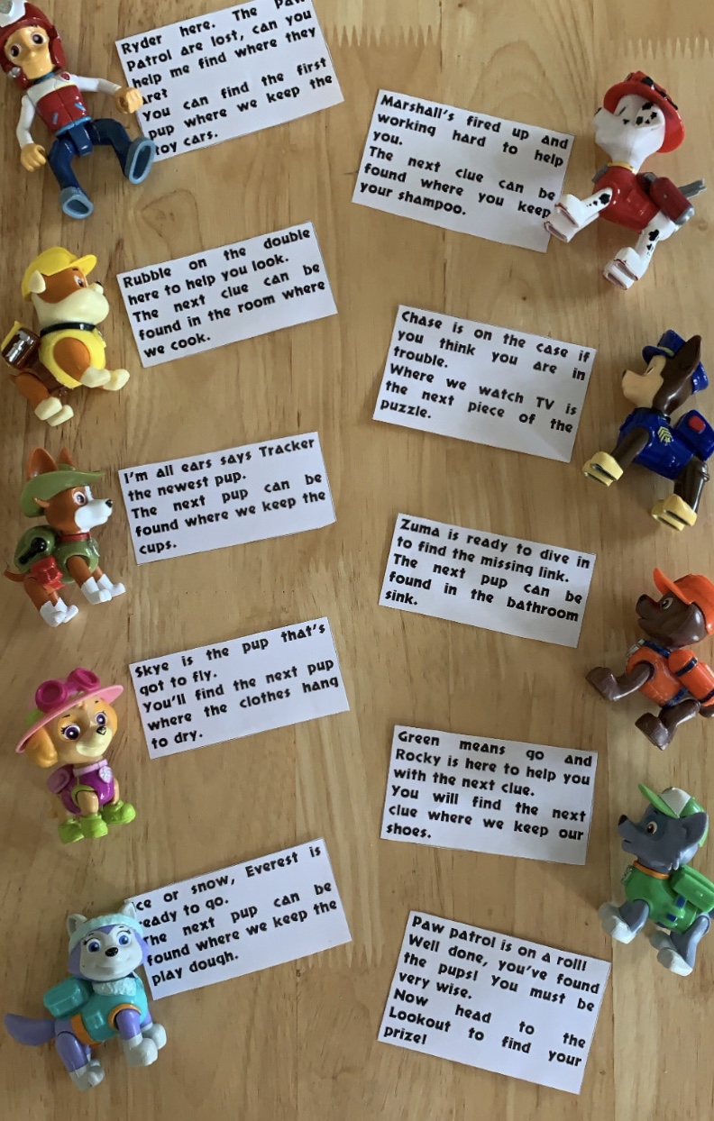 Paw Patrol Treasure Hunt - All About Kids