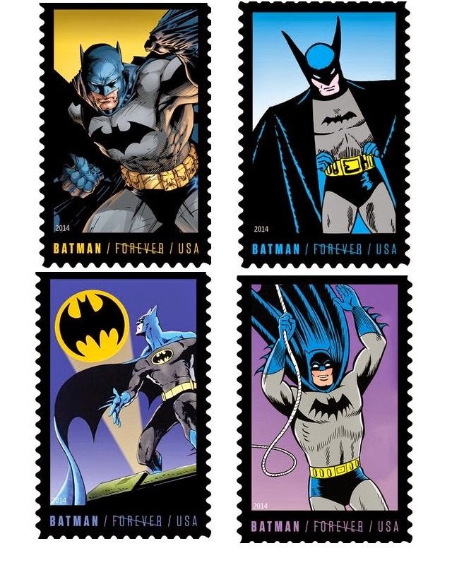 CartoonPhilately: New Batman Stamps from USPS