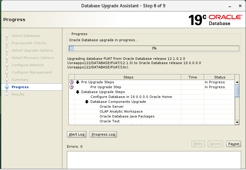 Upgrading An Oracle Ebs 12 2 10 Database From 12c To 19c
