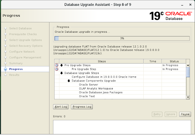 Upgrading an Oracle EBS 12.2.10 Database from 12c to 19c (Latest Updated)