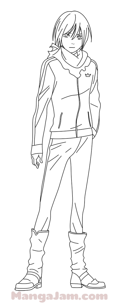 Cách vẽ body Yato từ Anime Noragami | Vẽ Từng Nét Nhỏ