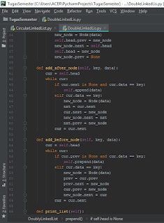 Young Yudistira: Program Insert Menggunakan Metode Double Linked List