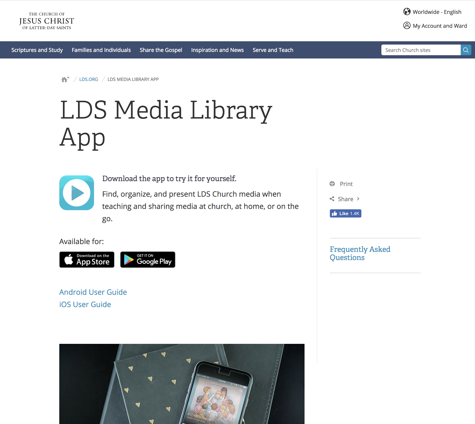 Rejoice, and be exceeding glad...: Family History on the LDS Media App