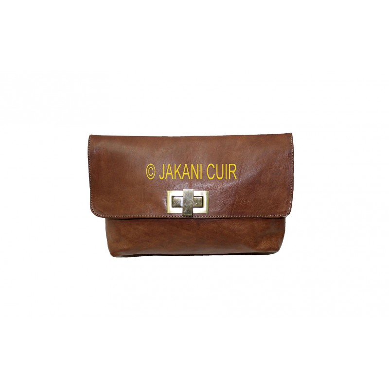 Jakani Cuir Nature: Moroccan leather pouch