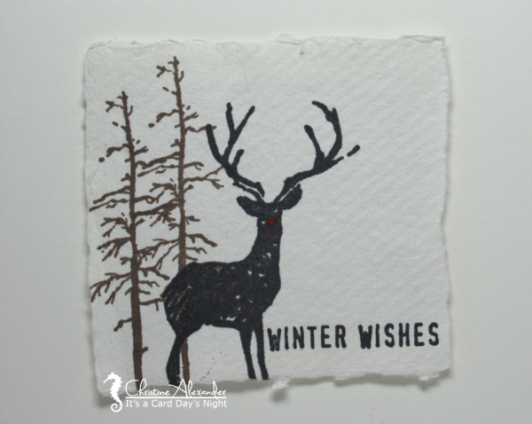 It's a card days night: CAS Christmas Card Challenge Create a Winter Scene