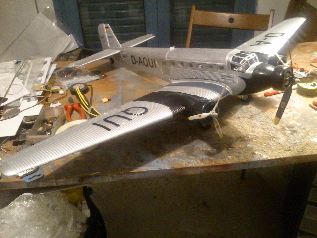 Models for us : My rc planes "JU-52 by Hobbyking" -crashed-