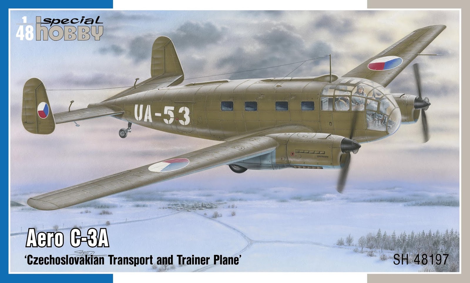 Resin detail sets for 1/48 Siebel Si 204D and Aero C-3A kits