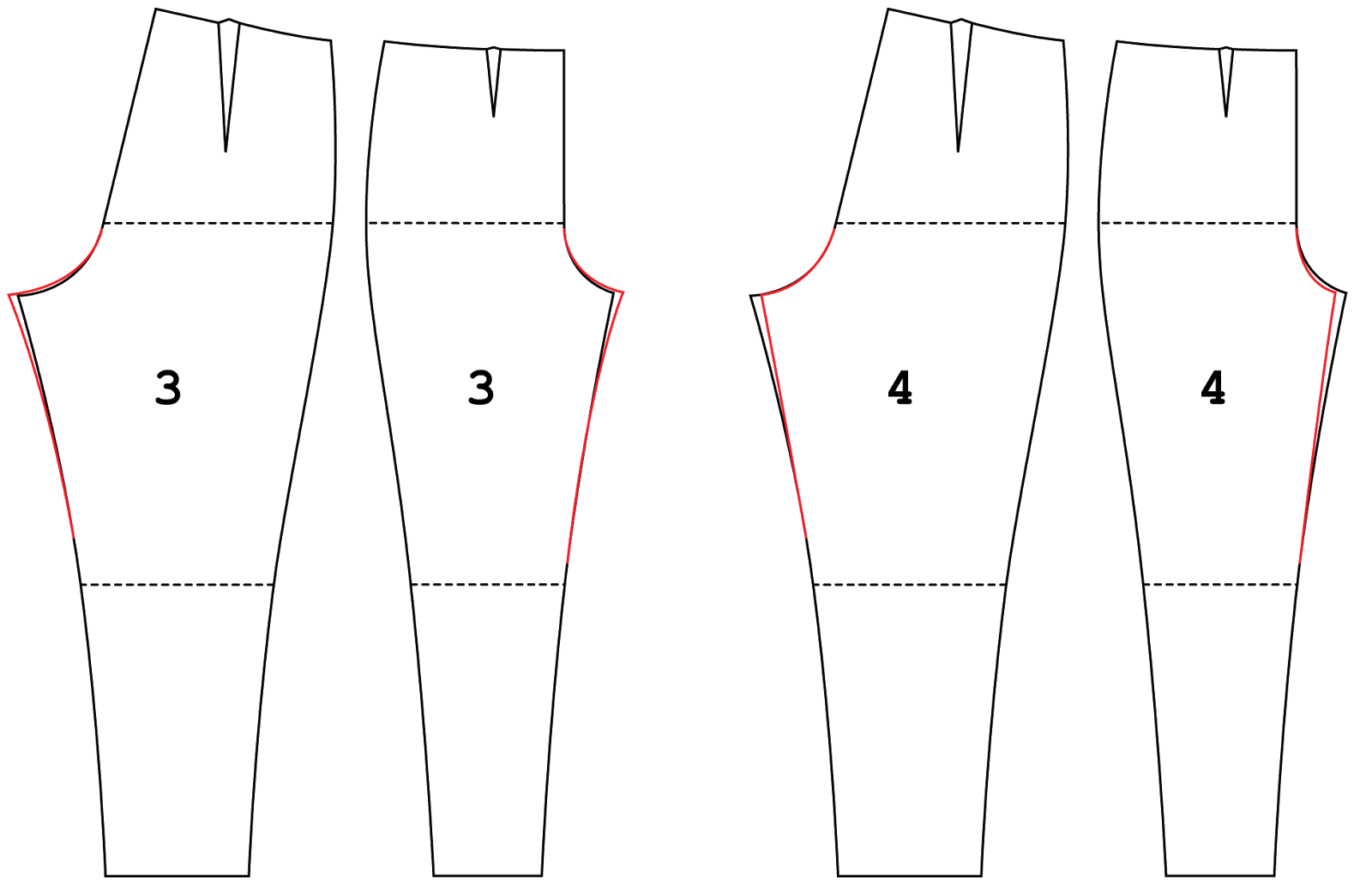 Basic pants pattern corrections | Kommatia Patterns