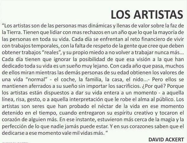 Oficina de Ideas Libres: DEL ARTE Y LOS ARTISTAS