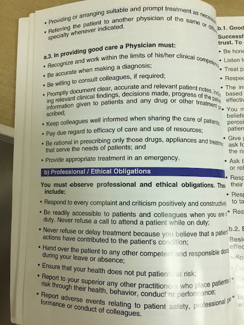 CODE OF CONDUCT FOR DOCTORS