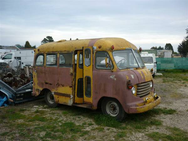 Insomniac Garage: Catch the Short Bus: 1947 Ford Vanette school bus project