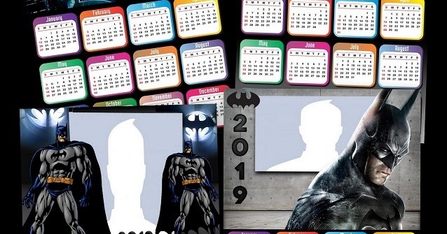 Free Printable Batman 2019 Calendar. - Oh My Fiesta! for Geeks