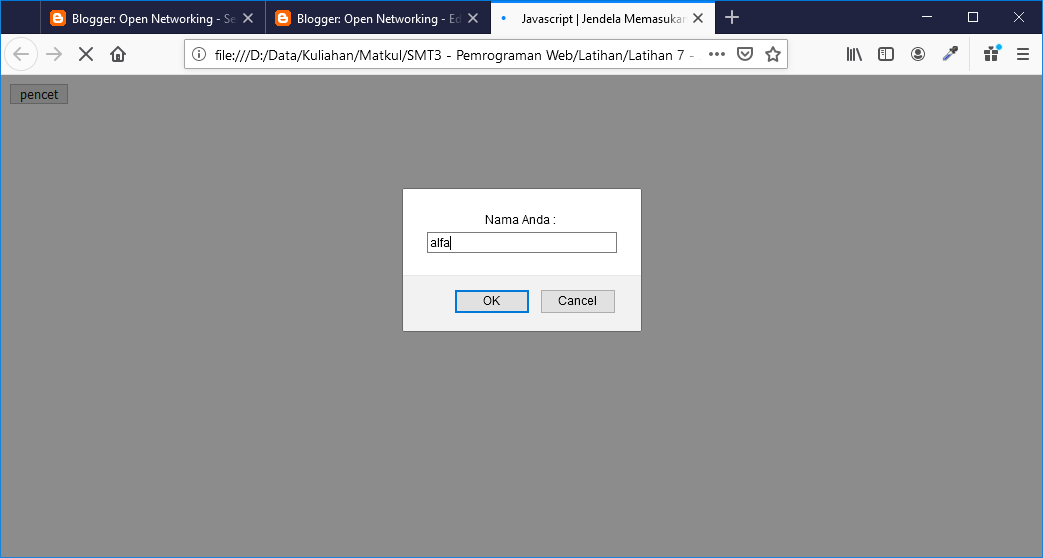HTML Programming 8 - Javascript ~ Open Networking