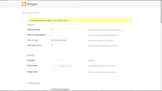 Editing And Showing Your Blogger Profile