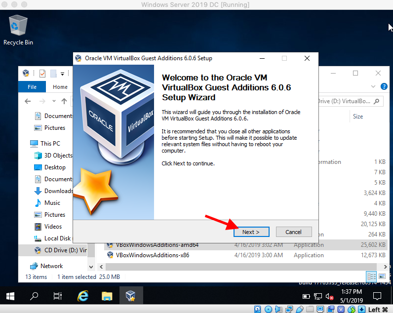 Install Virtualbox Guest Additions In Windows Server 2019 Virtual Machine