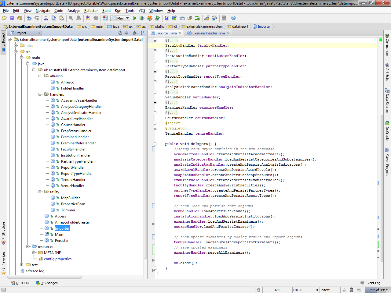 Enable: Java Development in the JISC Enable Project