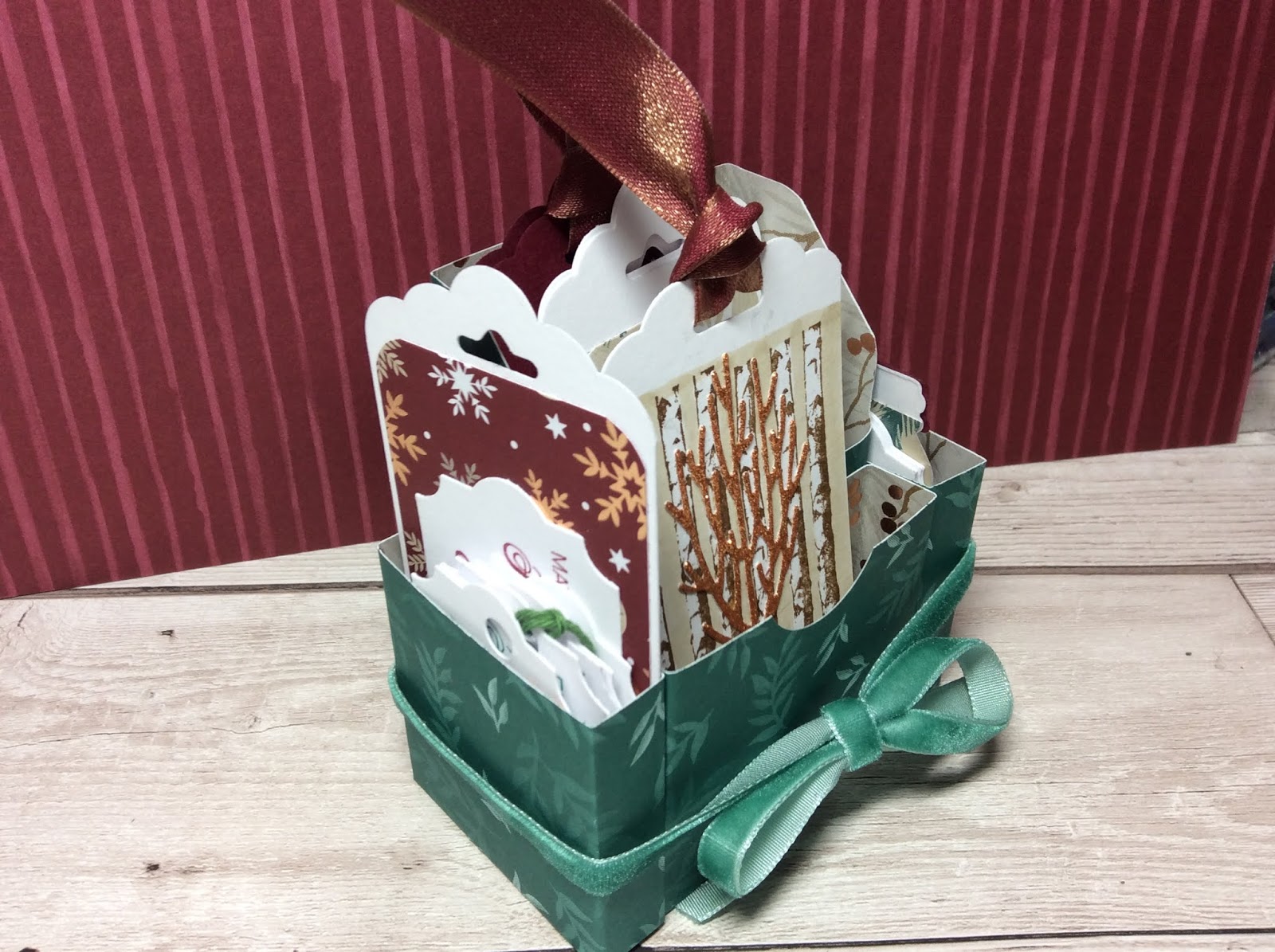 Crafting With Jane: How to create a four container tag box using ...