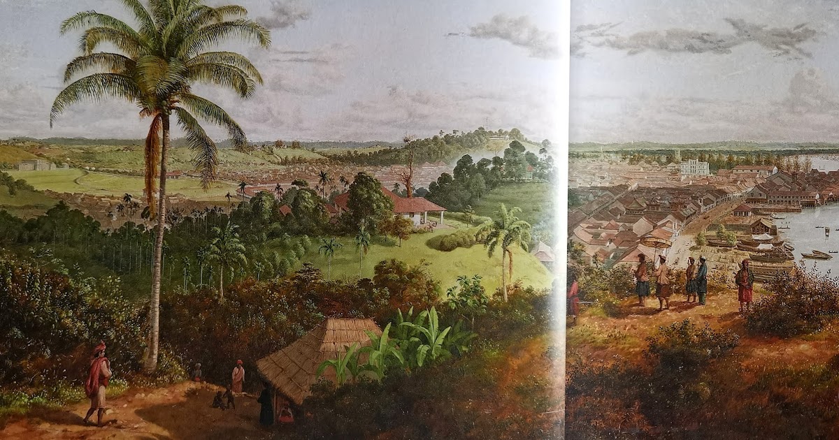 Singapore in the 1850s as seen from Mount Wallich by Percy Carpenter ...