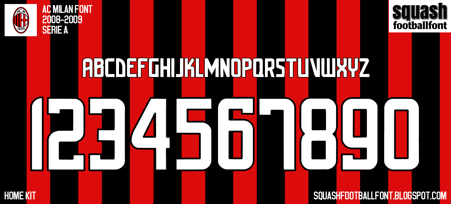 SFF: AC Milan 2008-2009 Font