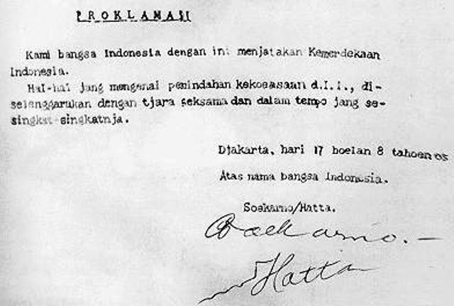 Bunyi Teks Proklamasi Kemerdekaan Indonesia Asli Dan Baru Info Edukasi