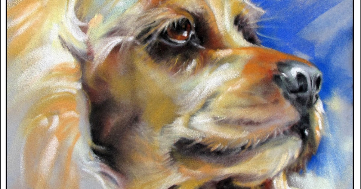 Rae Andrews : Joe, The Cocker..Pastel..Texas Artist..Rae Andrews