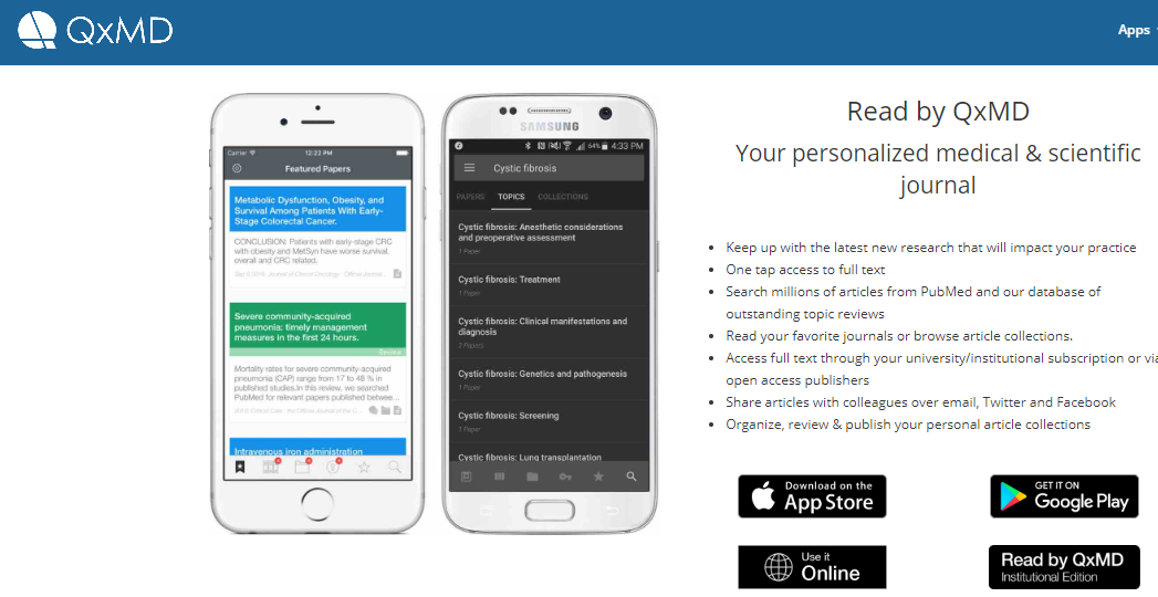 臺北榮總圖書館 News E點通: Read by QxMD 醫學主題選粹服務新上線，歡迎同仁踴躍使用！