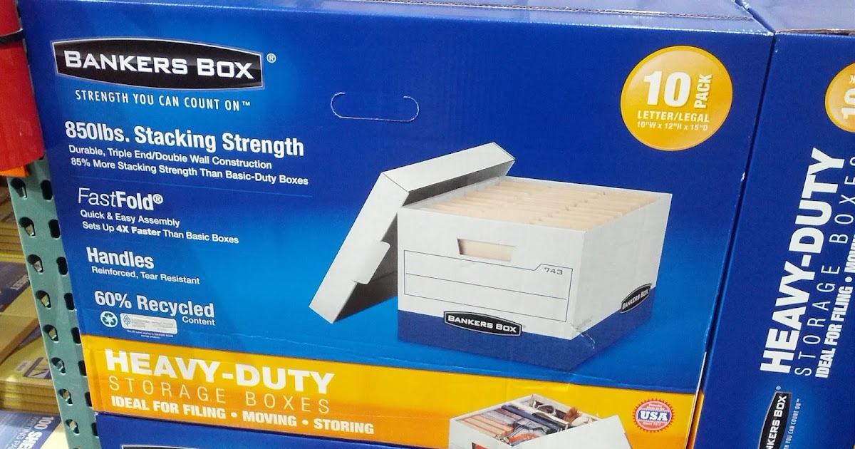 Bankers Box Heavy Duty File Boxes (10 pack) | Costco Weekender