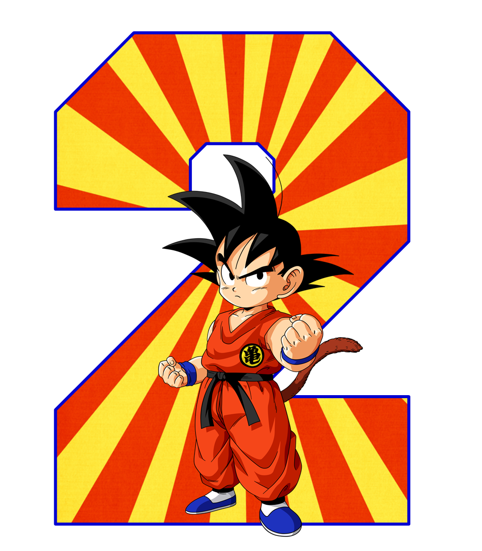 Kits imprimibles gratis : Números de Dragon Ball Z