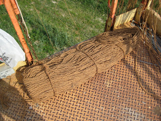 Michigan Hops Farm: Stringing the Hops