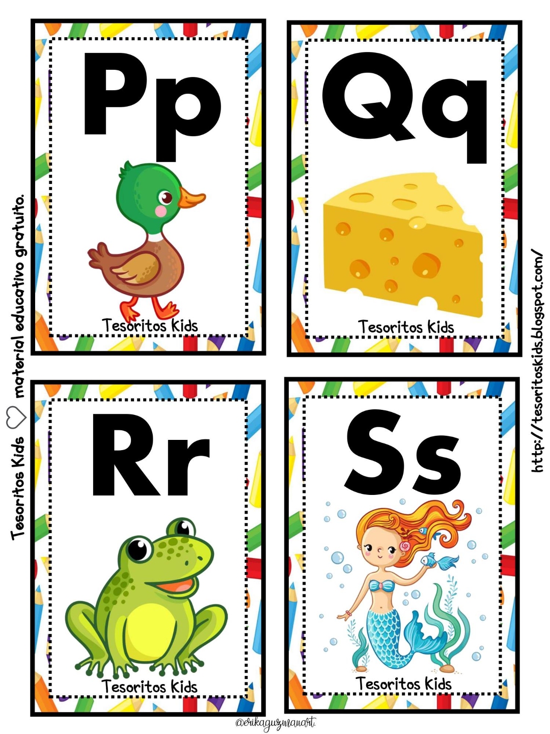 Tarjetas Didácticas del Abecedario | Mundo de Rukkia