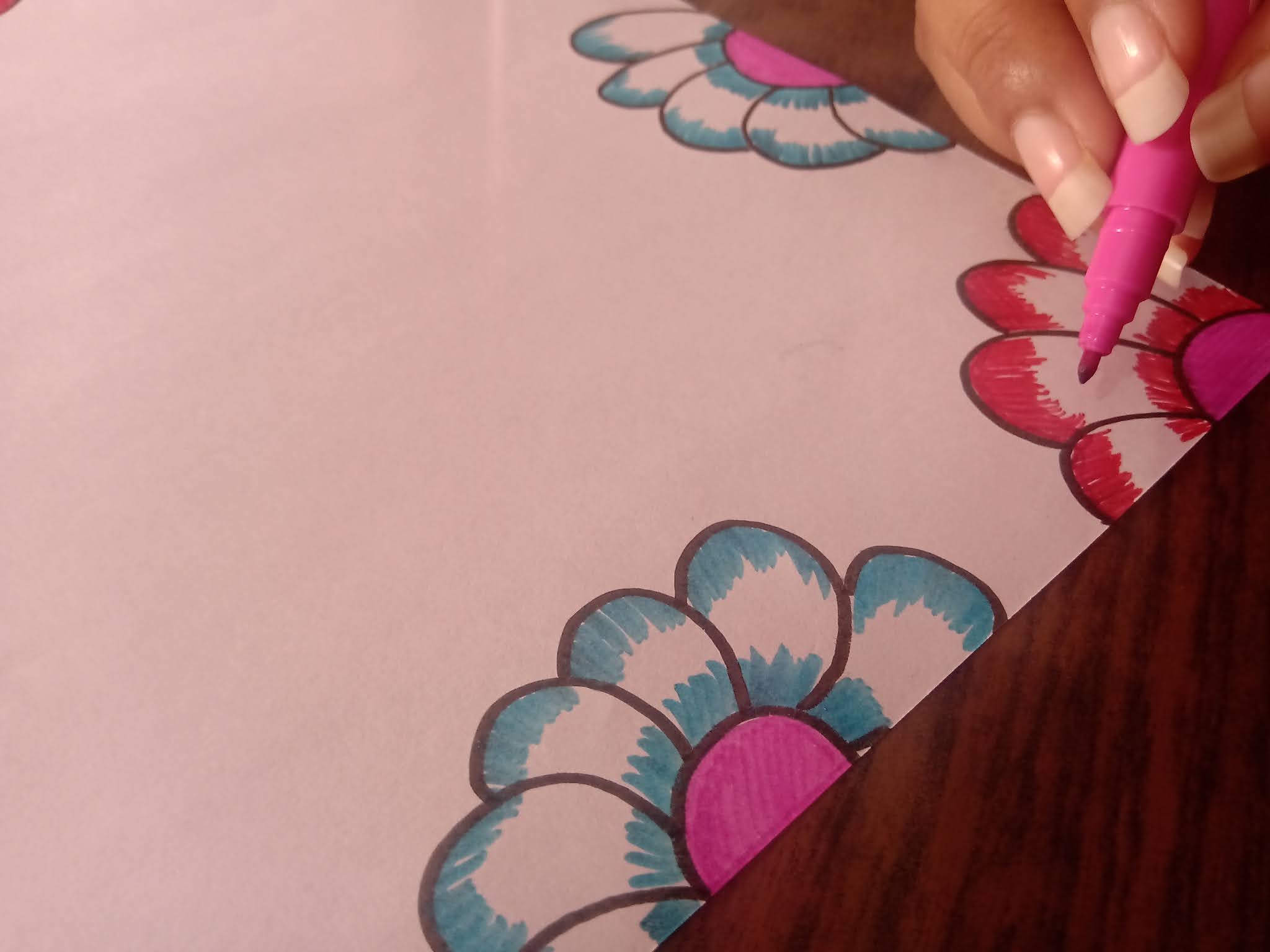 Dear Study: New Flower Decoration | Paper Border Design | Chart Paper ...