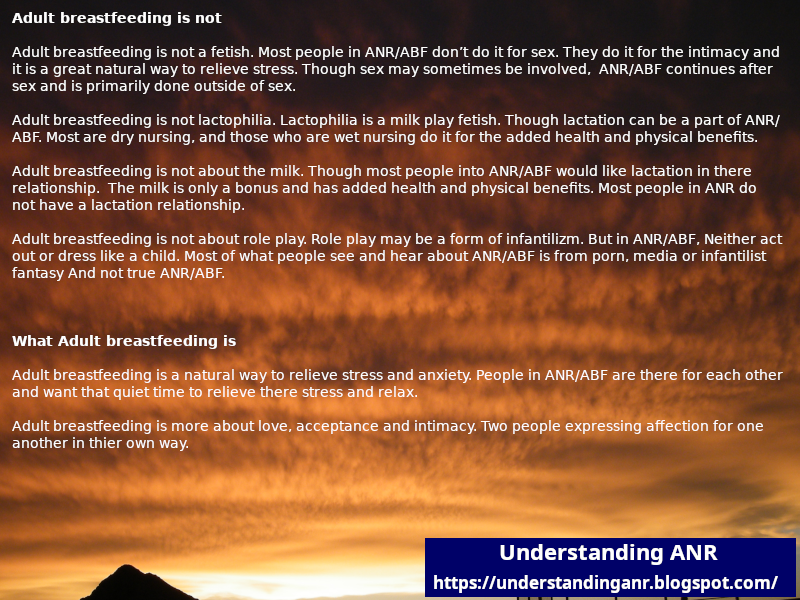 Understanding Adult nursing relationships / Adult breastfeding ...