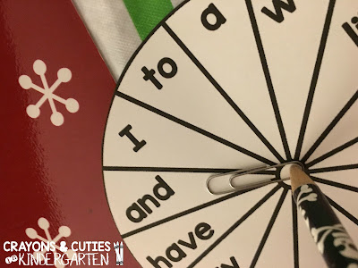 Crayons & Cuties In Kindergarten: Holiday Centers & Candy Cane Word Work!