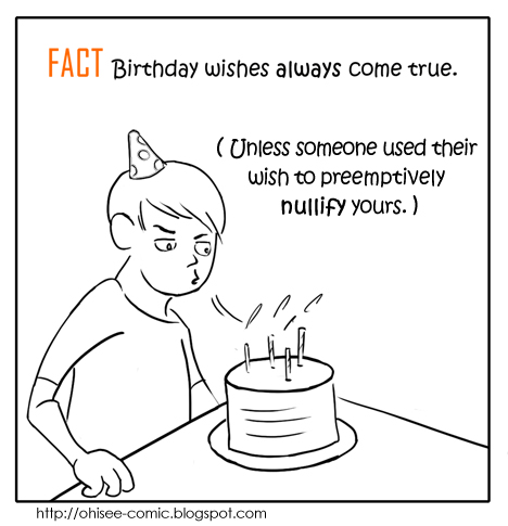 Oh, I See... Comics - Drawings, Comics, Fun Stuff.: Birthday Wishes