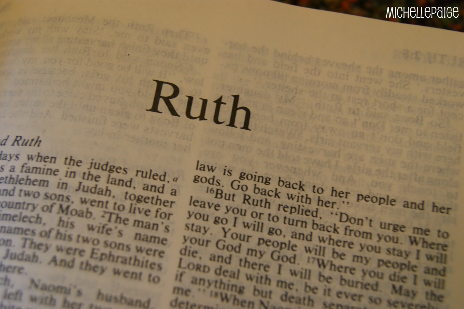 michelle paige blogs: Sunday School Craft for the Book of Ruth