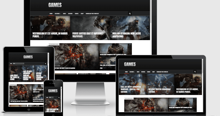 Sora Games Responsive Gaming Blogger Template