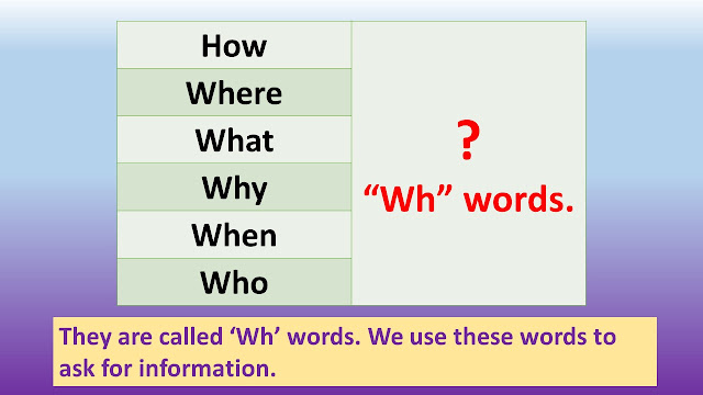 TEACHING "WH" QUESTIONS - Lesson plan and activities.