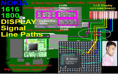 Nokia 1616 1800 LCD Display Jumper Ways | sunnybossss-CNN