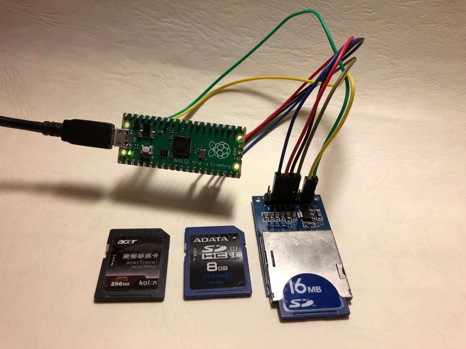 Raspberry Pi Pico筆記(14)：外接 SD Card 資料寫入與讀取